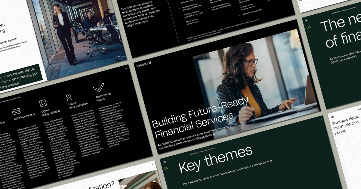 Guide to building future-ready financial services | Valtech